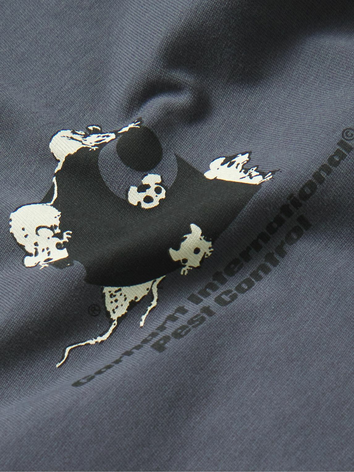 Carhartt WIP - Pest Control Logo-Print Cotton-Jersey T-Shirt - Blue ...