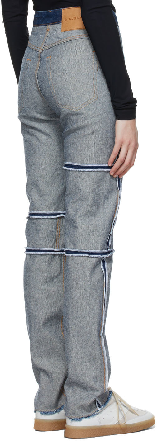 MM6 Maison Margiela Blue Inside Out Jeans MM6 Maison Margiela