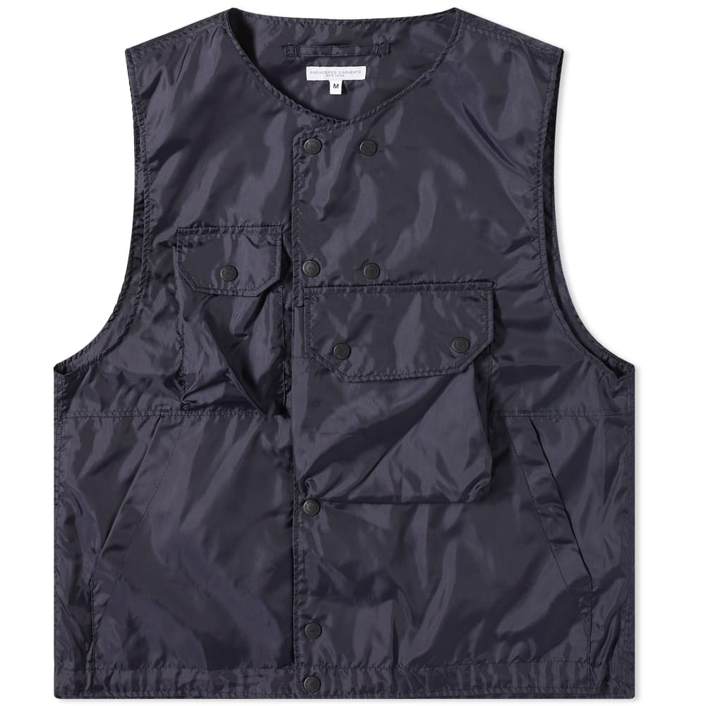 Engineered Garments Men's Taffeta Cover Vest in Dark Navy Engineered ...