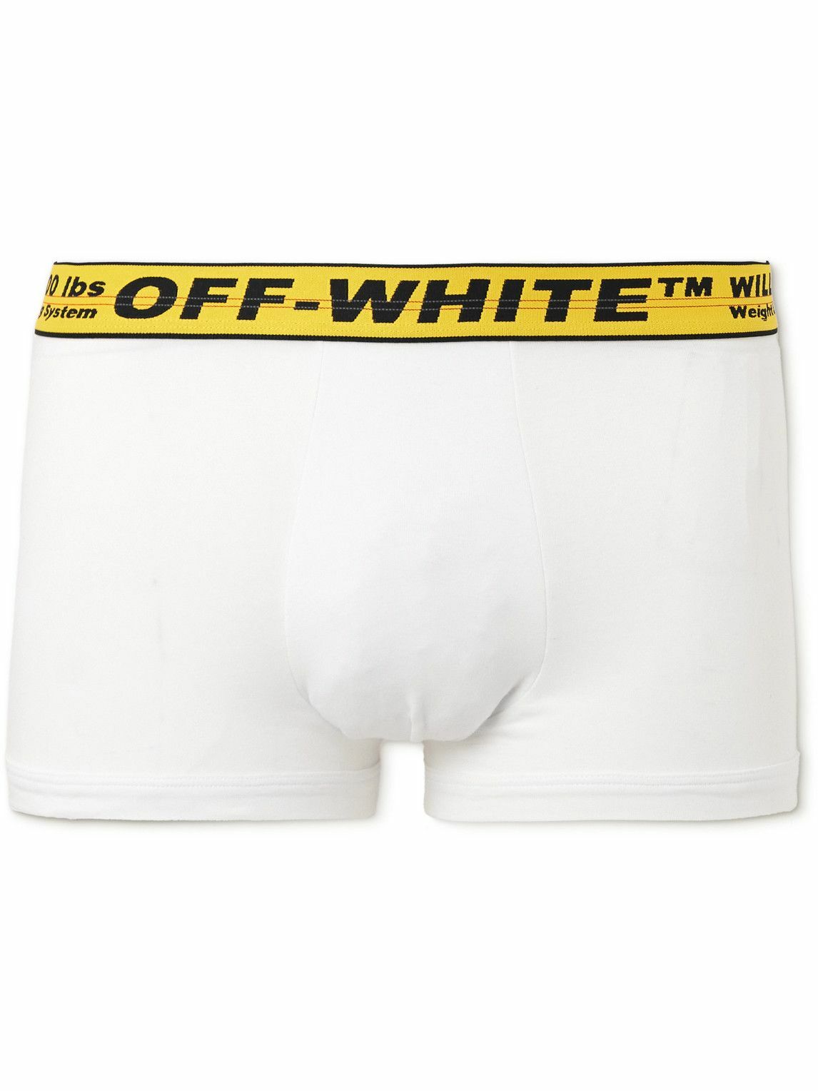 Off-White - Stretch-Cotton Boxer Briefs - White Off-White