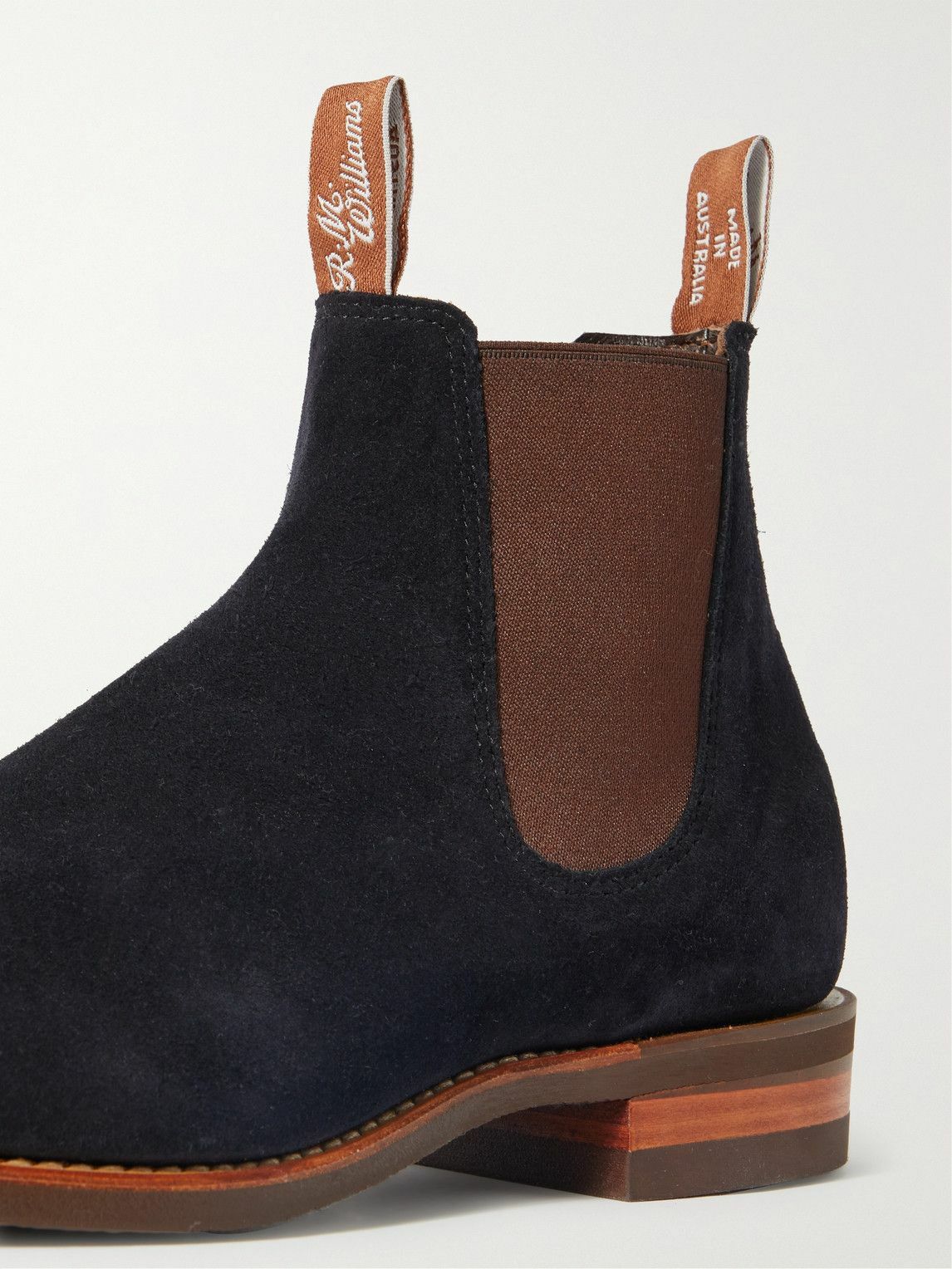 R.M.Williams - Comfort Craftsman Suede Chelsea Boots - Blue R.M.Williams