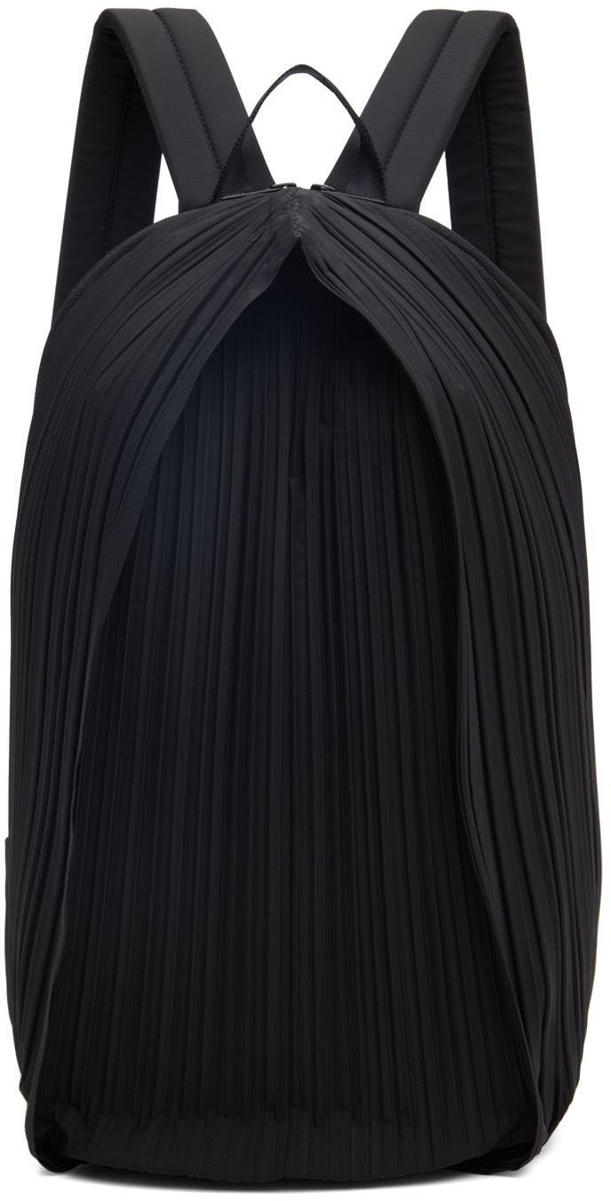 Pleats Please Issey Miyake Black Polyester Backpack Pleats Please Issey ...