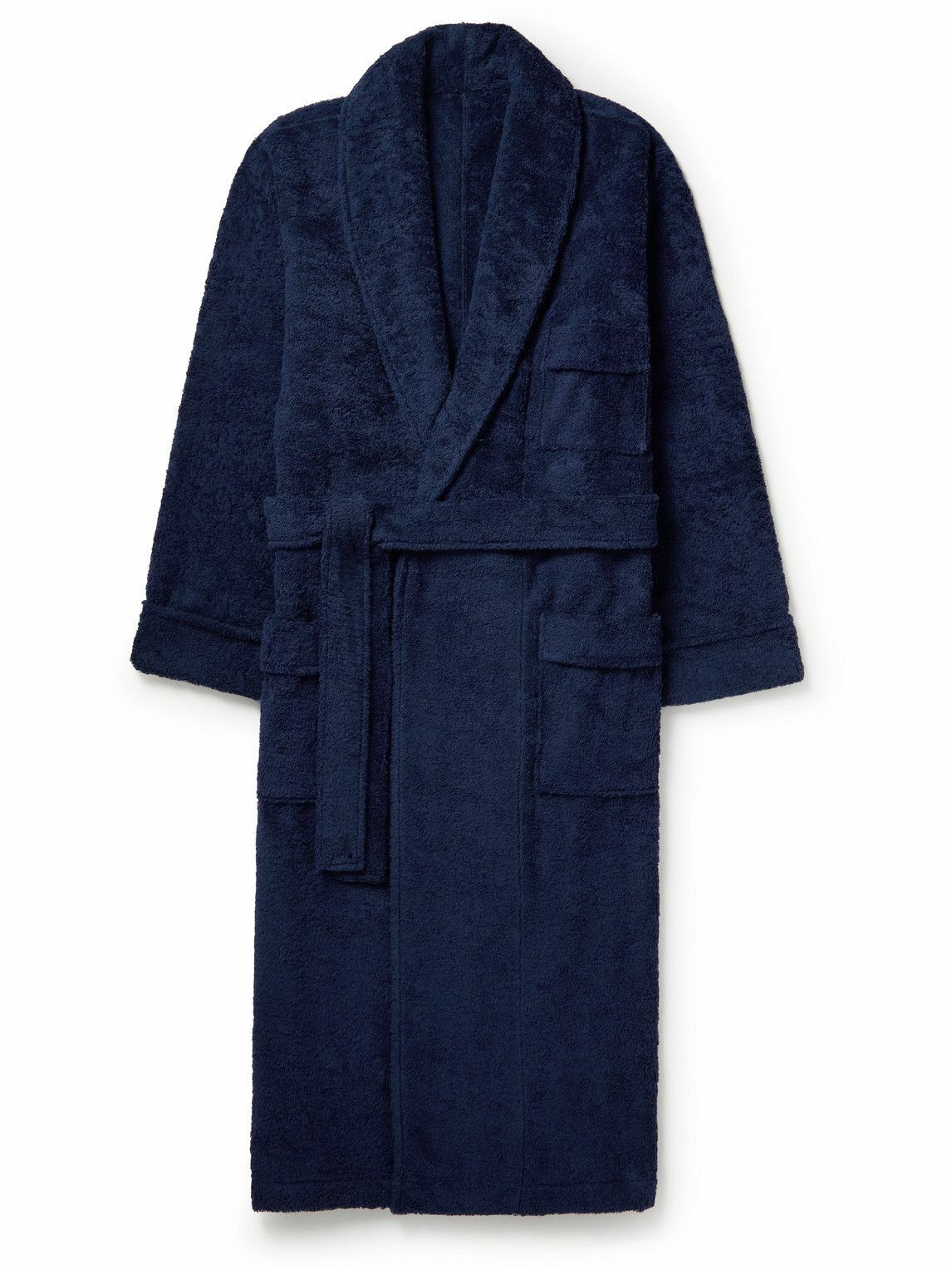 Anderson & Sheppard - Cotton-Terry Robe - Blue Anderson & Sheppard