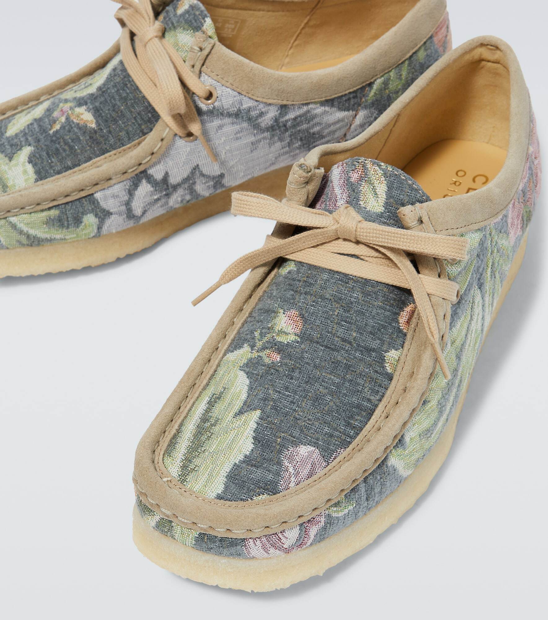 Clarks Originals - Wallabee floral jacquard moccasins Clarks Originals