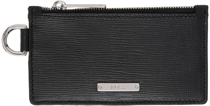 BOSS Black Zip Card Holder BOSS