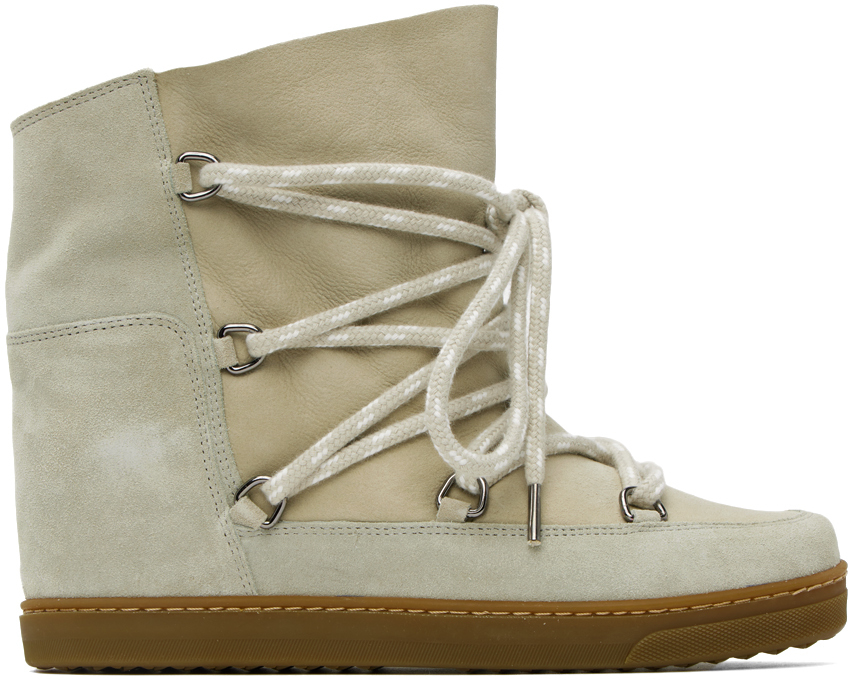Isabel Marant Beige Nowles Boots Isabel Marant