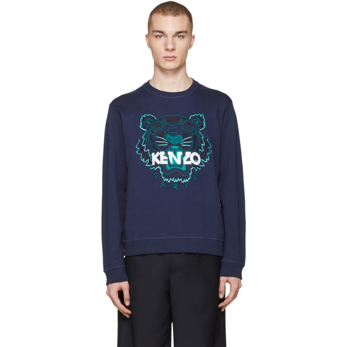 Kenzo Navy Tiger Pullover Kenzo