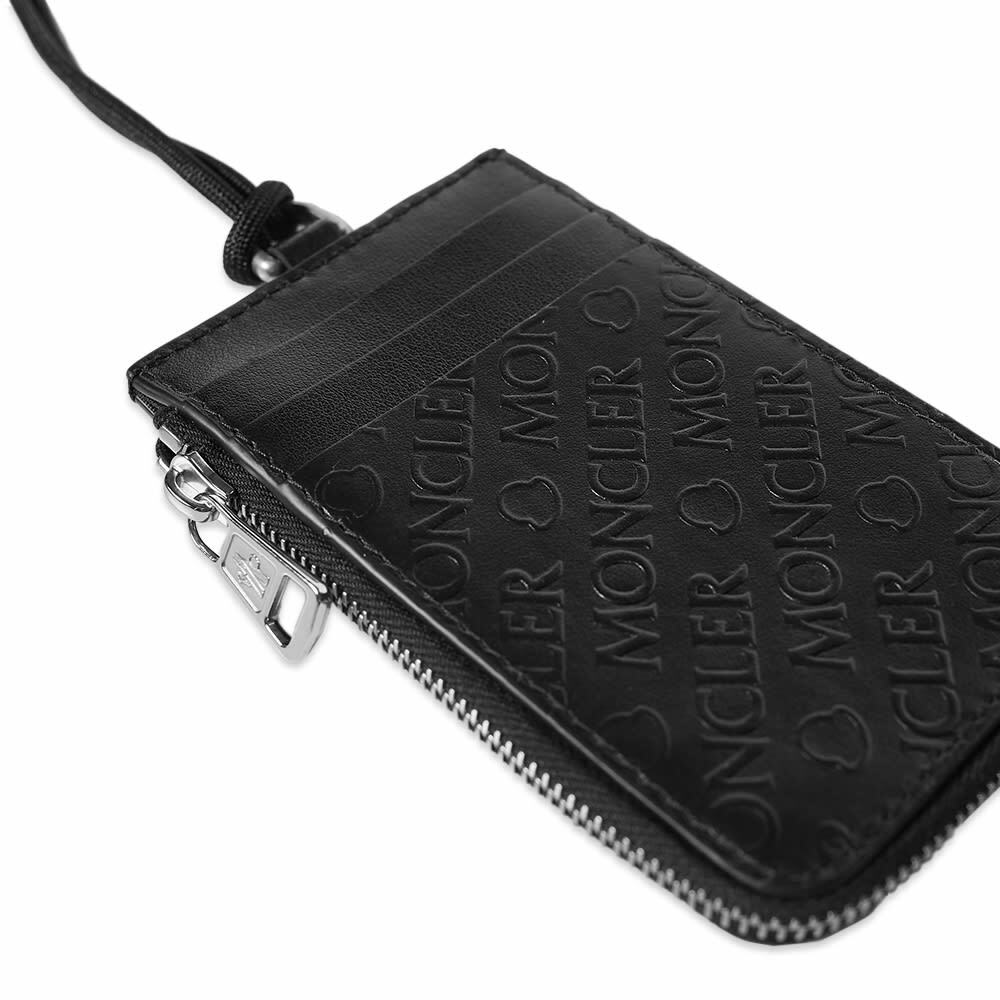 Moncler Men's Logo Neck Card Holder in Black Moncler