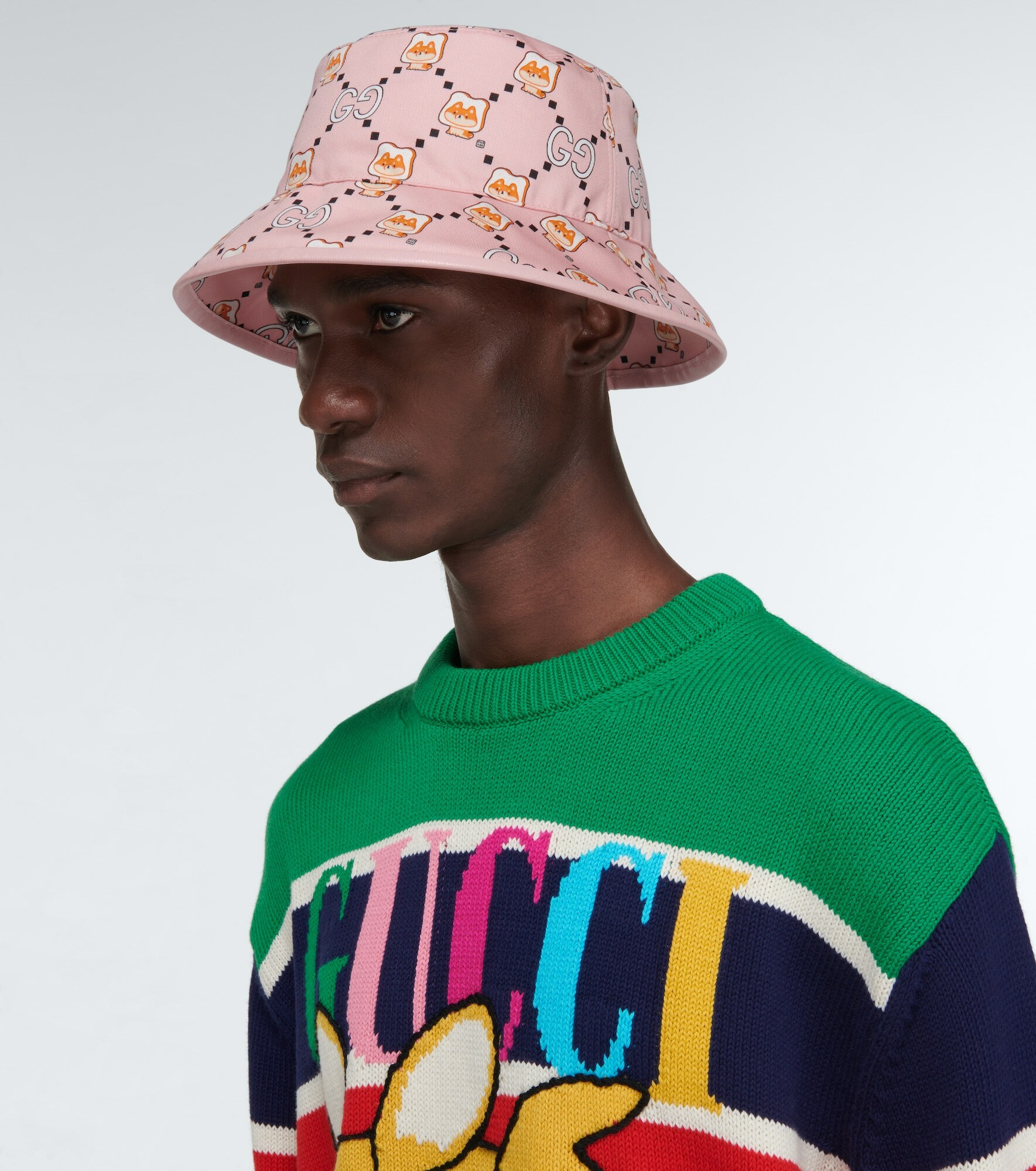 Gucci - Gucci Kawaii cotton-blend bucket hat Gucci