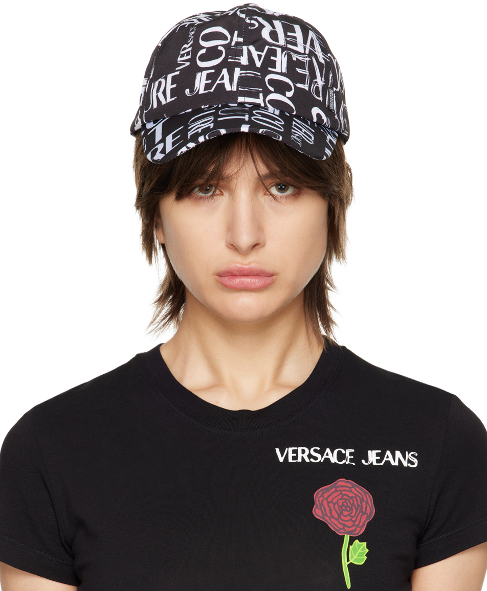 Versace Jeans Couture Black Doodle Cap Versace