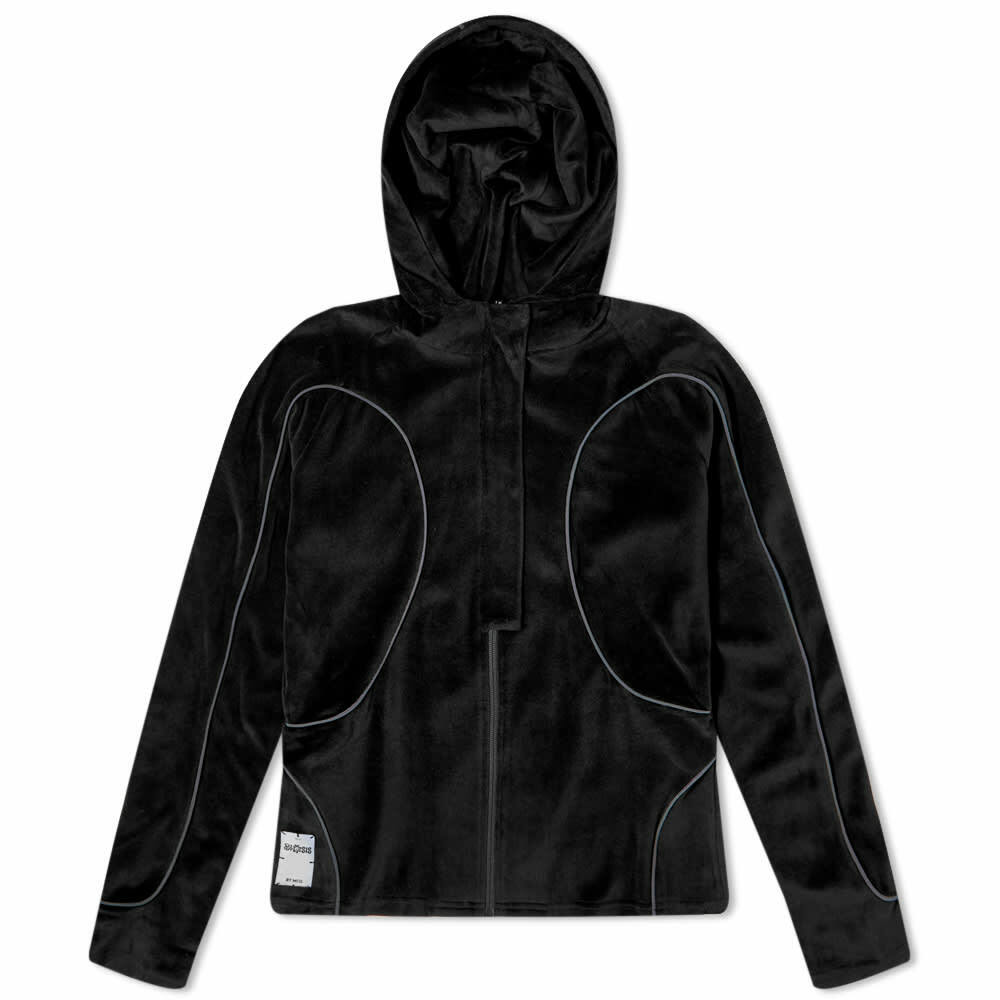 MCQ Women's Tonal Panel Track Jacket in Darkest Black McQ Alexander McQueen
