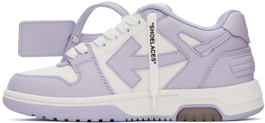 Off-White White & Purple Out Of Office Sneakers Off-White