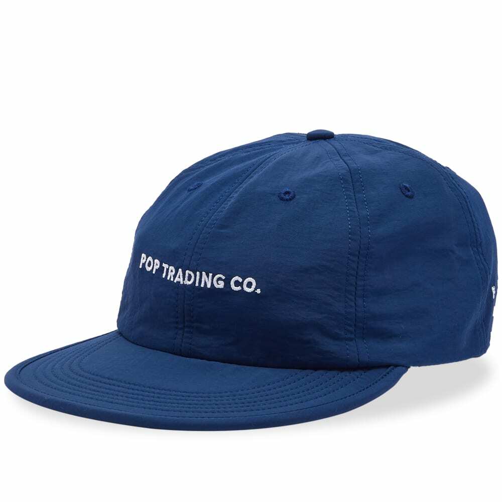 Pop Trading Company Men's Flexfoam Logo Cap in Navy Pop Trading Company