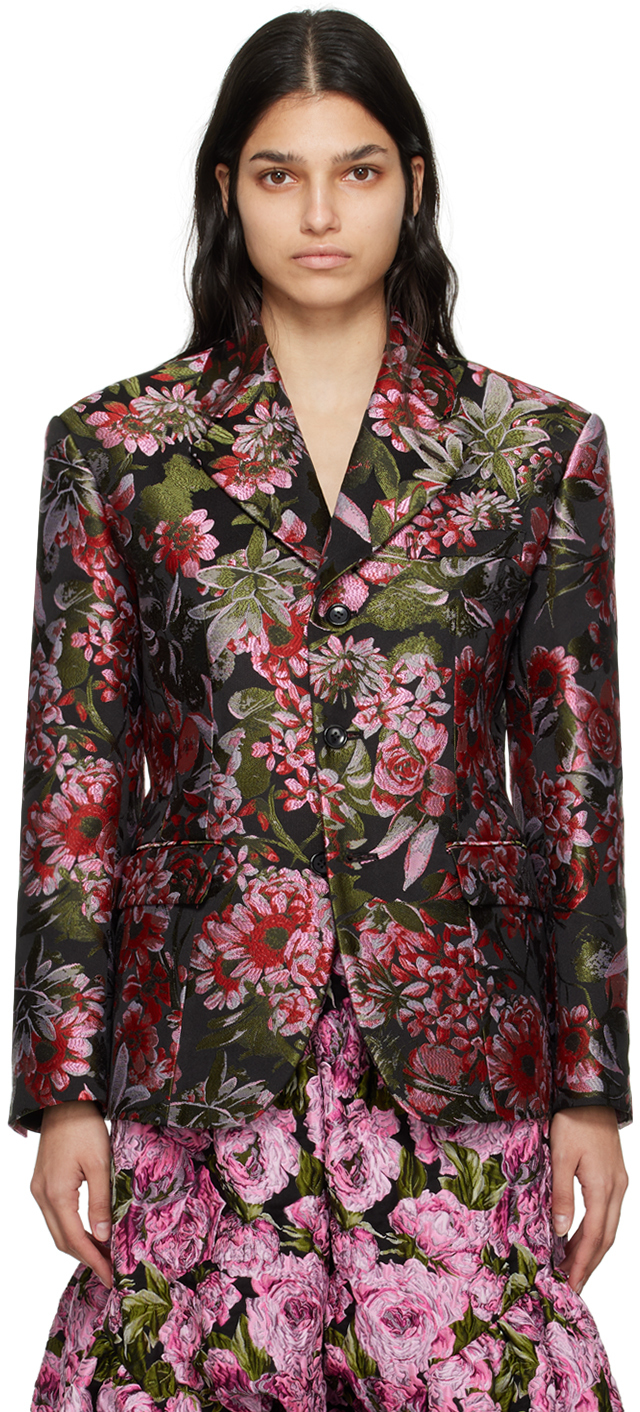 Comme des Garçons Multicolor Flower Blazer Comme des Garcons