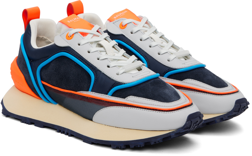 Balmain Navy Racer Sneakers Balmain