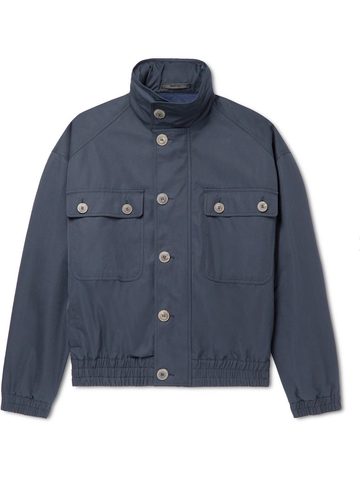 Giorgio Armani - Cotton-Twill Bomber Jacket - Blue Giorgio Armani