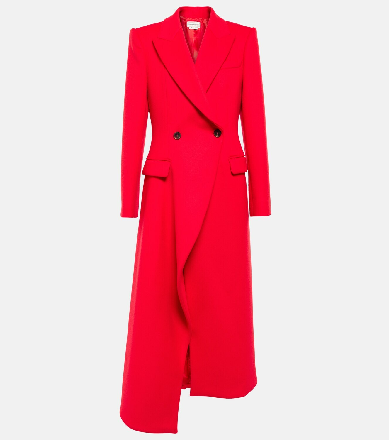 Alexander McQueen - Draped wool coat Alexander McQueen