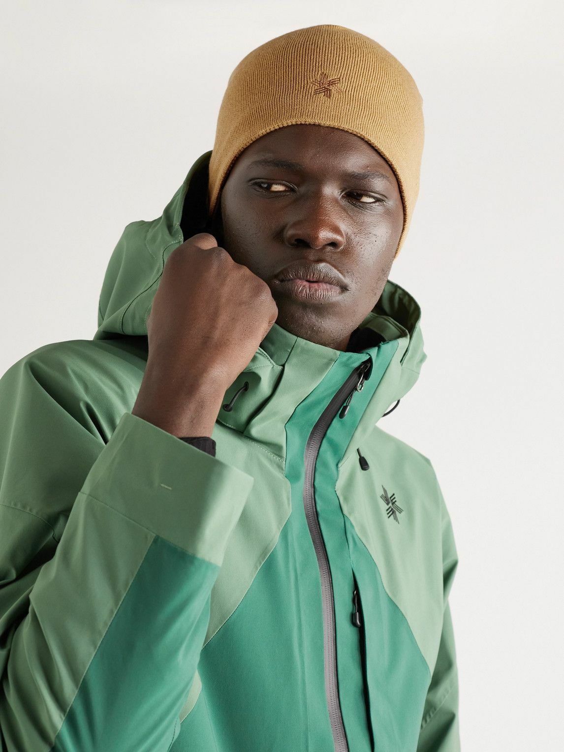 Goldwin - Logo-Embroidered Knitted Ski Beanie Goldwin