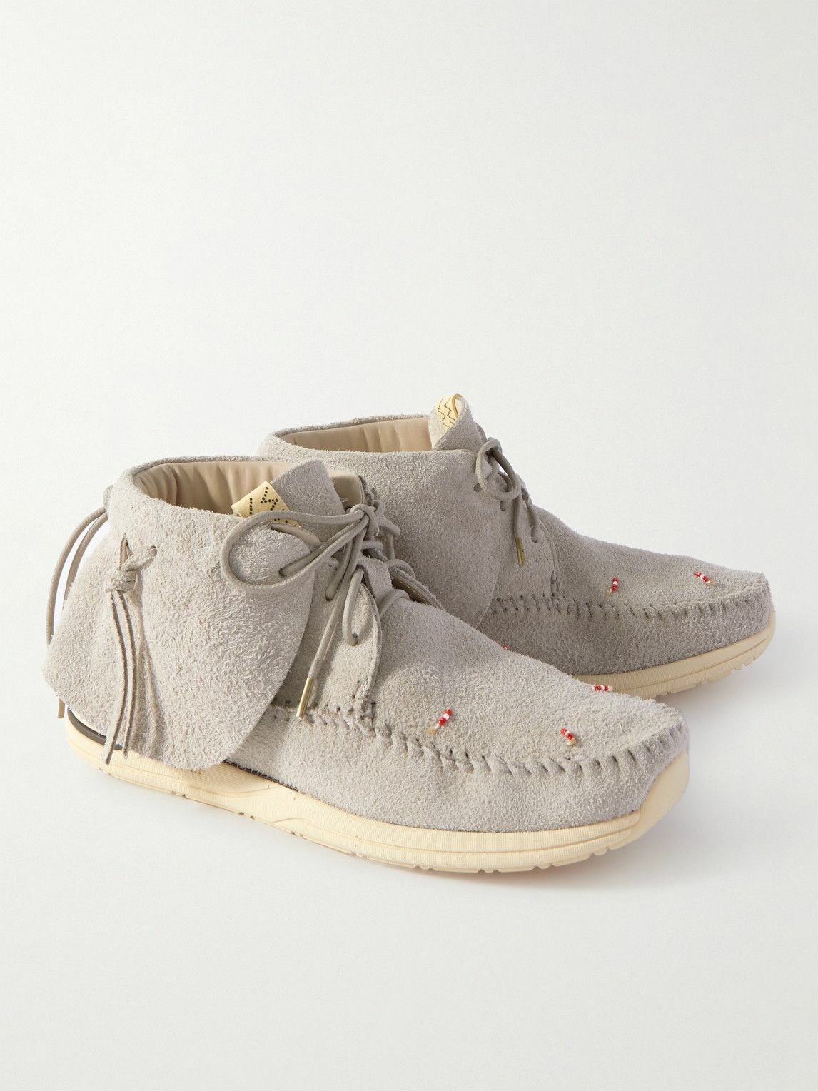 Visvim - FBT Lhamo-Folk Suede Boots - Gray Visvim