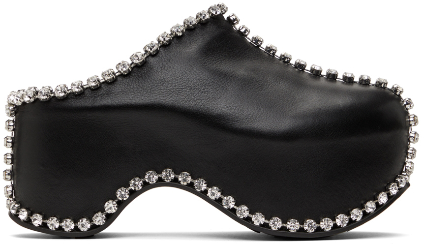 AREA Crystal Trimmed Platform Clogs AREA