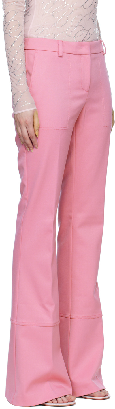 Blumarine Pink Flared Trousers Blumarine