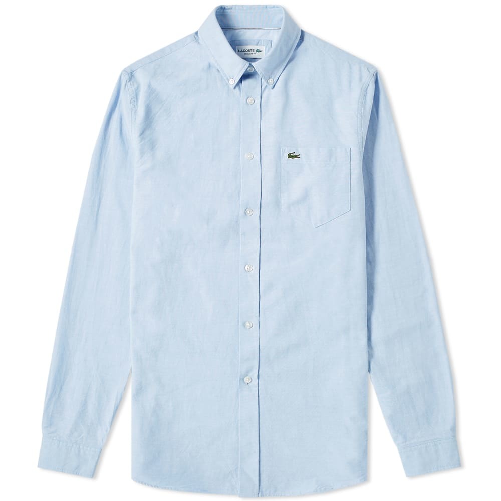 Lacoste Button Down Oxford Shirt Sky Lacoste