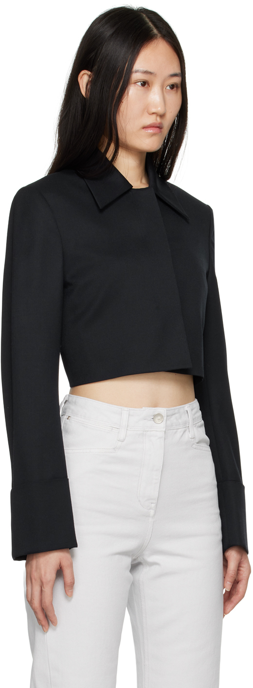 LOW CLASSIC Navy Rolled Cuff Jacket Low Classic