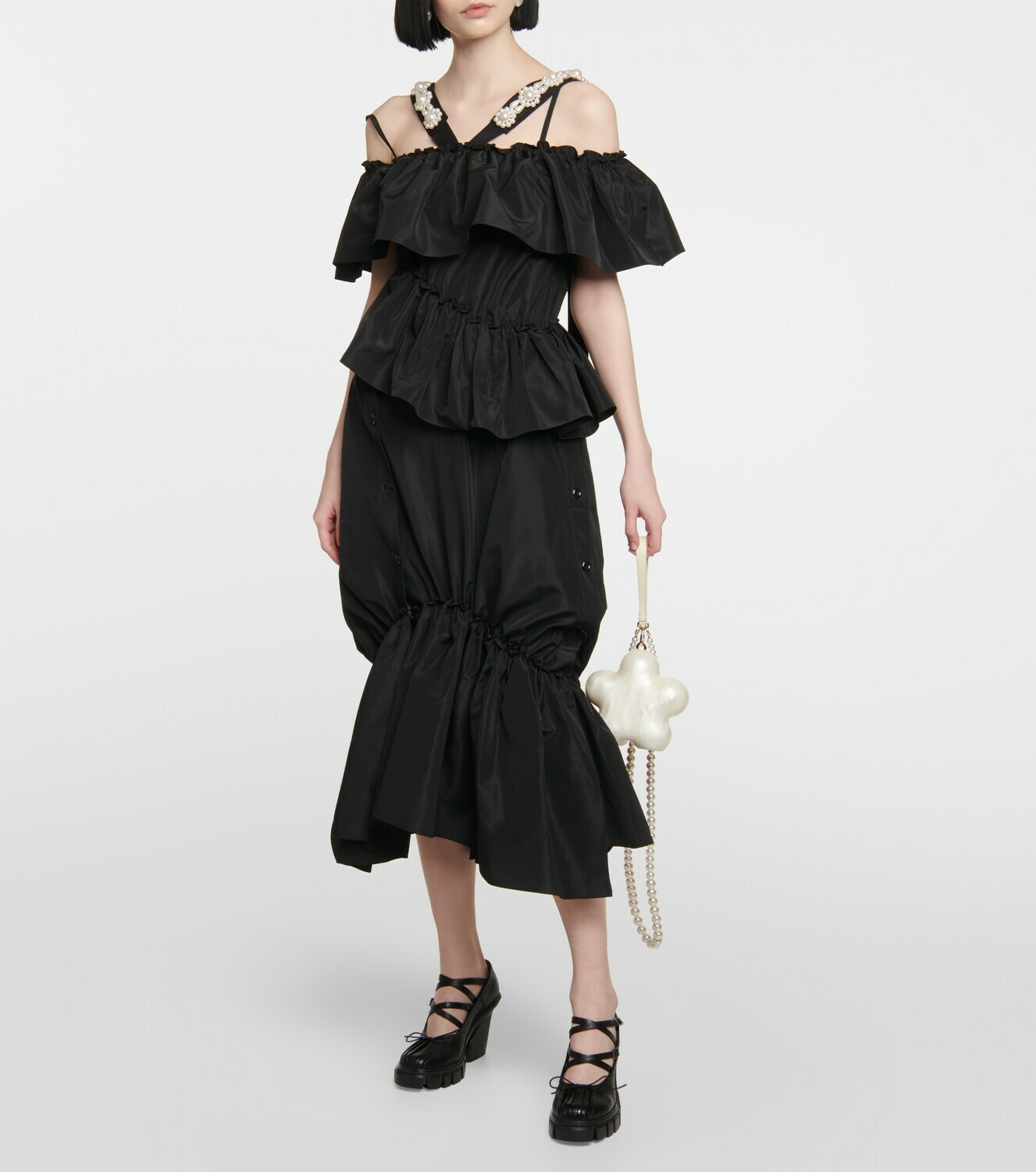 Simone Rocha - Tiered ruffled midi dress Simone Rocha