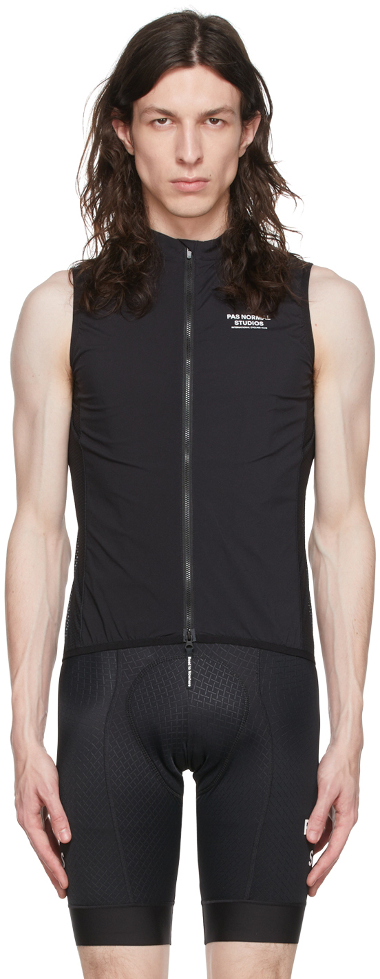 Pas Normal Studios Black Nylon Packable Vest Pas Normal Studios