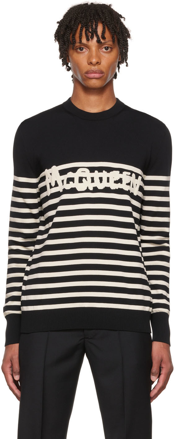 Alexander McQueen Black Graffiti Sweater Alexander McQueen