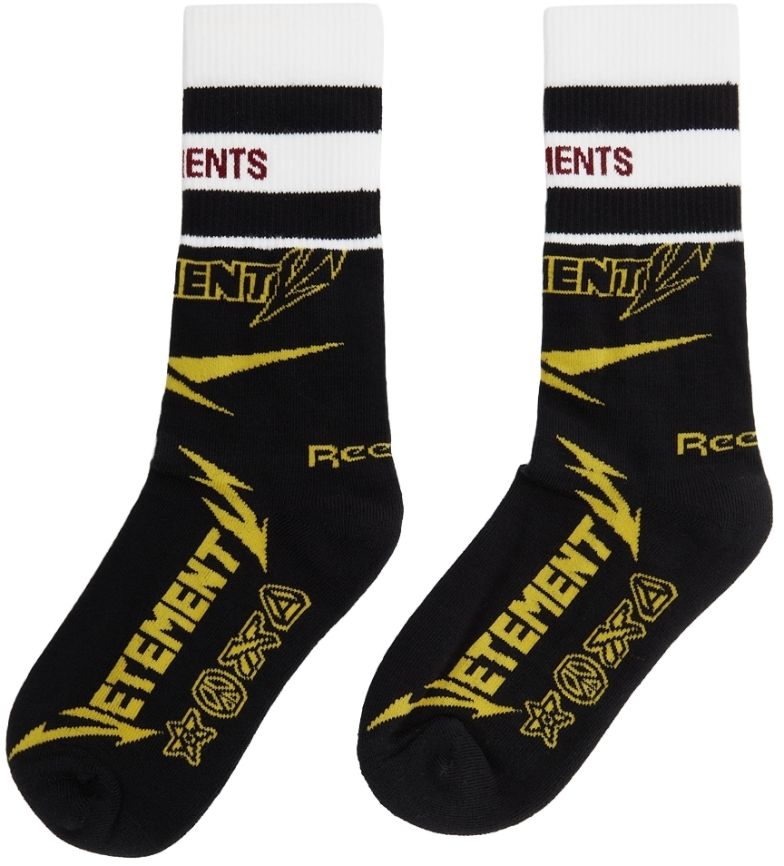 VETEMENTS Black Cut Up Socks Vetements