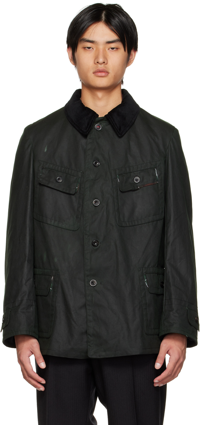 Maison Margiela Black Waxed Jacket Maison Margiela