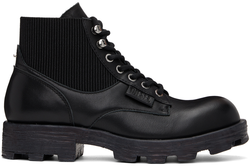 Diesel Black D-Hammer Boots Diesel