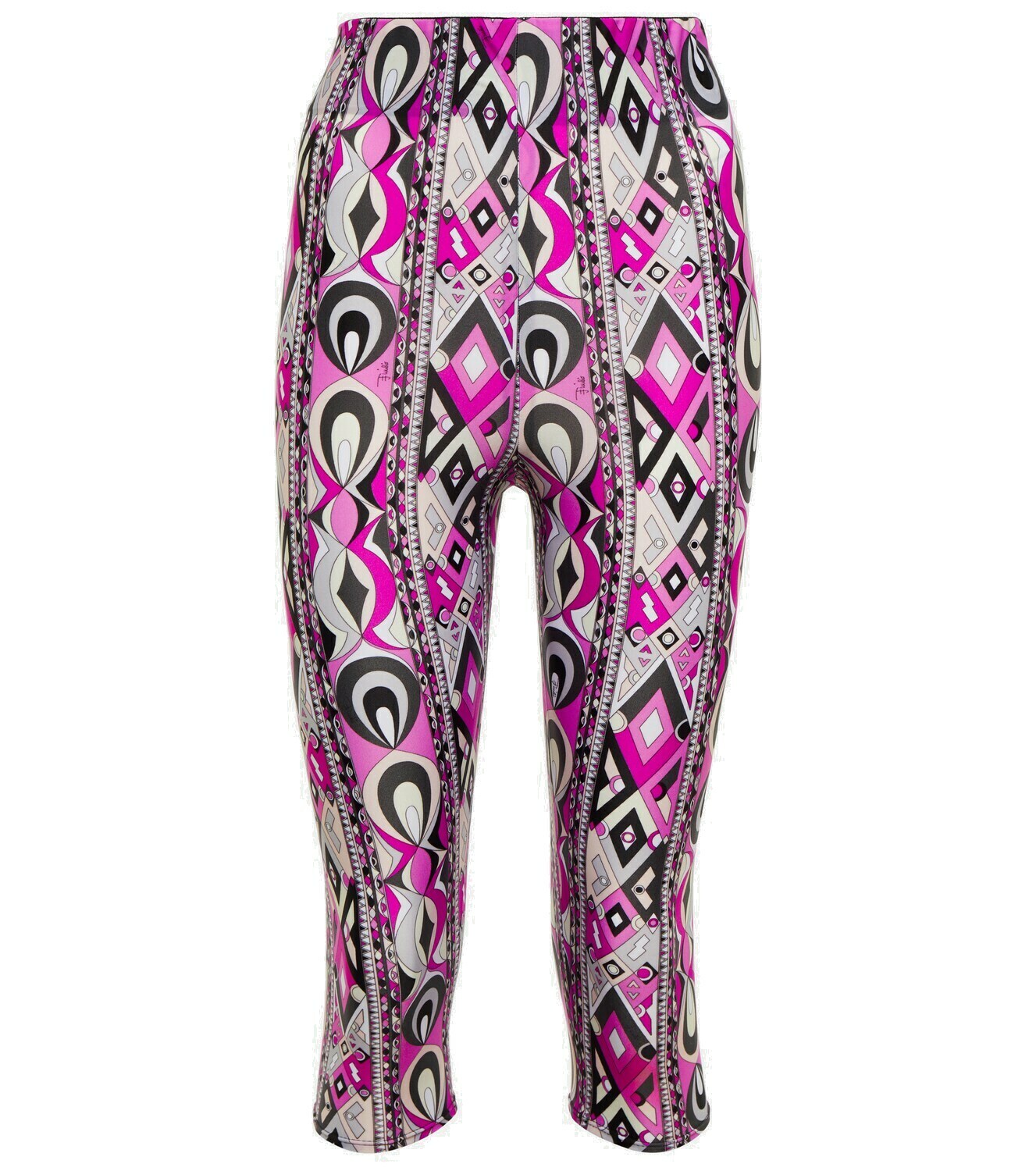 Pucci High Rise Cropped Leggings Emilio Pucci