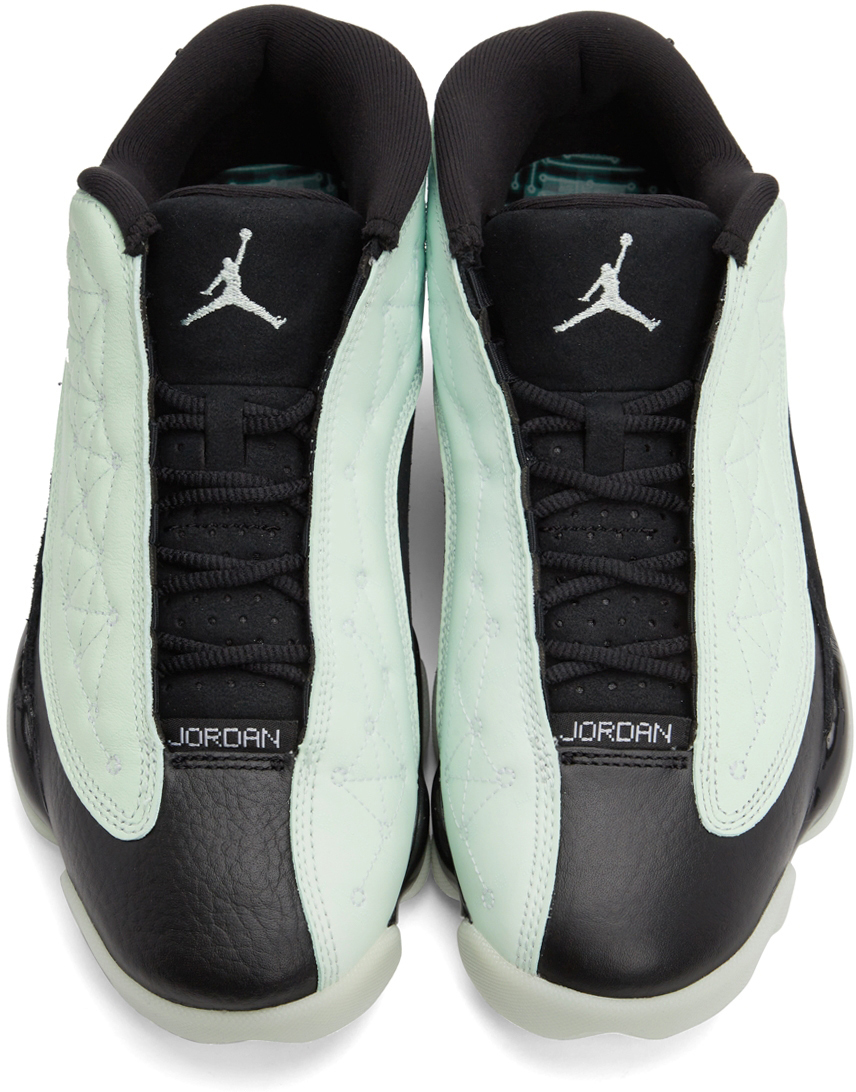 Nike Jordan Black & Green Air Jordan 13 Retro Low Sneakers Nike Jordan ...