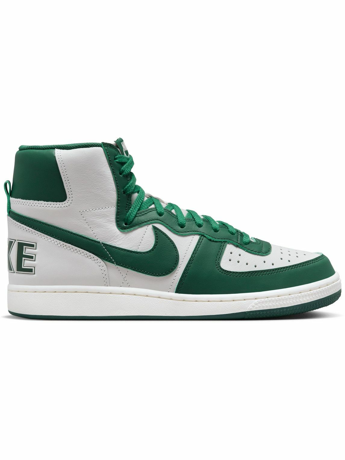Nike - Terminator Leather High-Top Sneakers - Green Nike