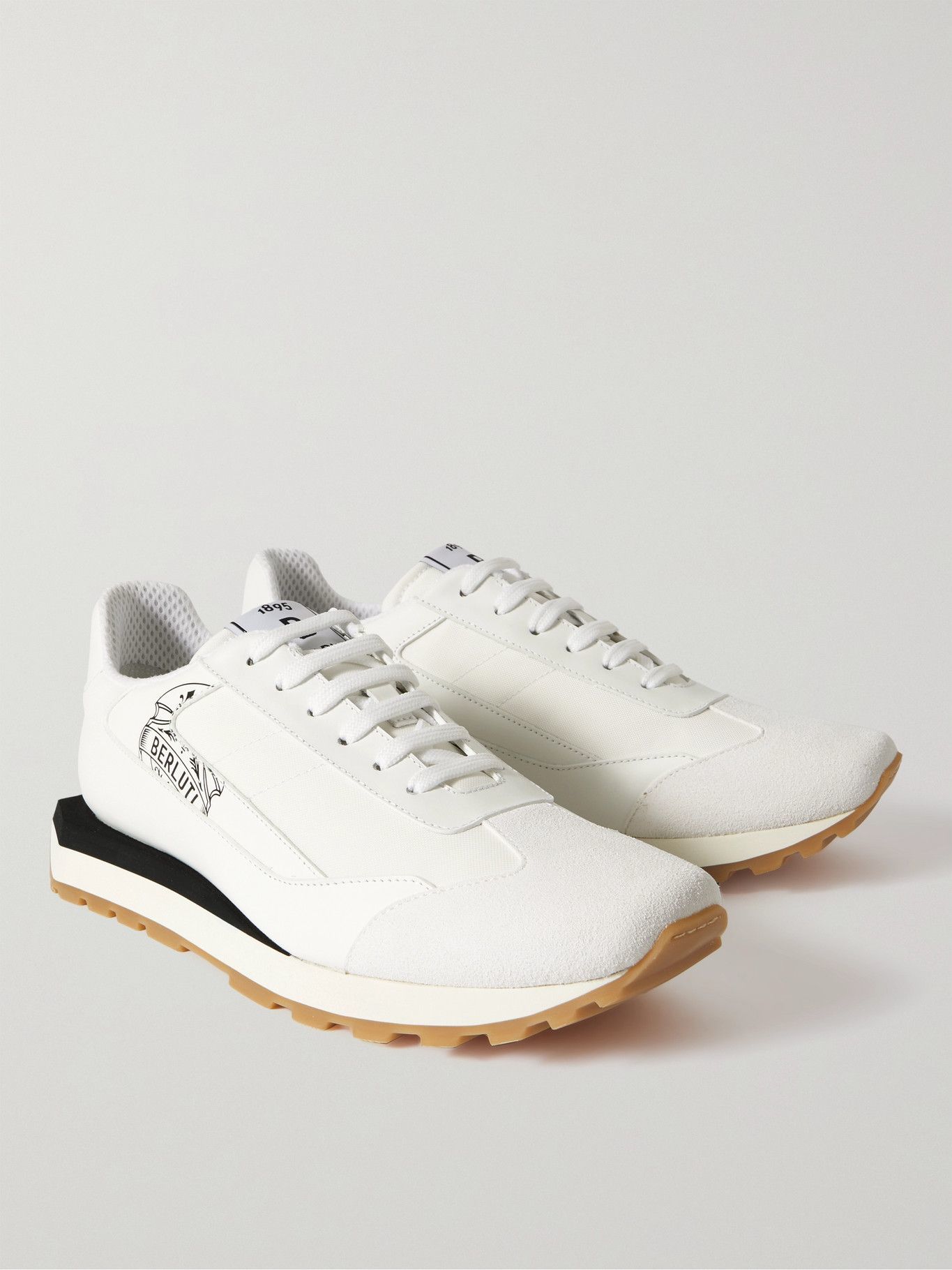 Berluti - Leather, Suede and Nylon Sneakers - White Berluti