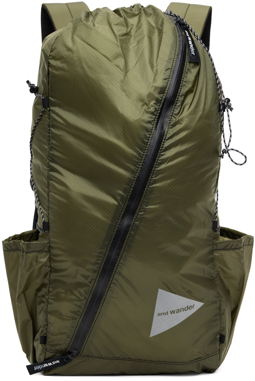 and wander Khaki Sil Daypack Backpack and Wander