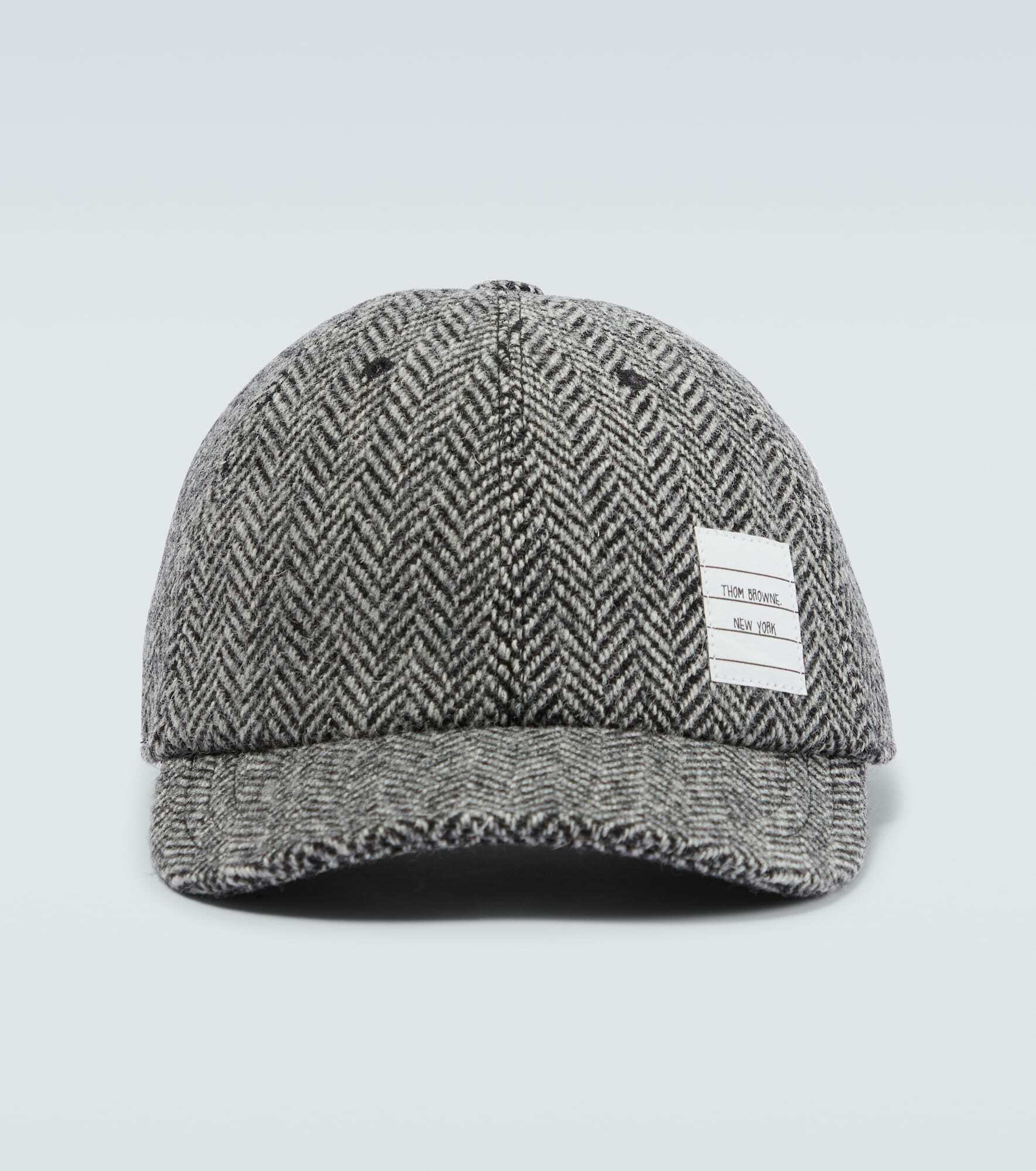 Thom Browne - Herringbone wool baseball cap Thom Browne