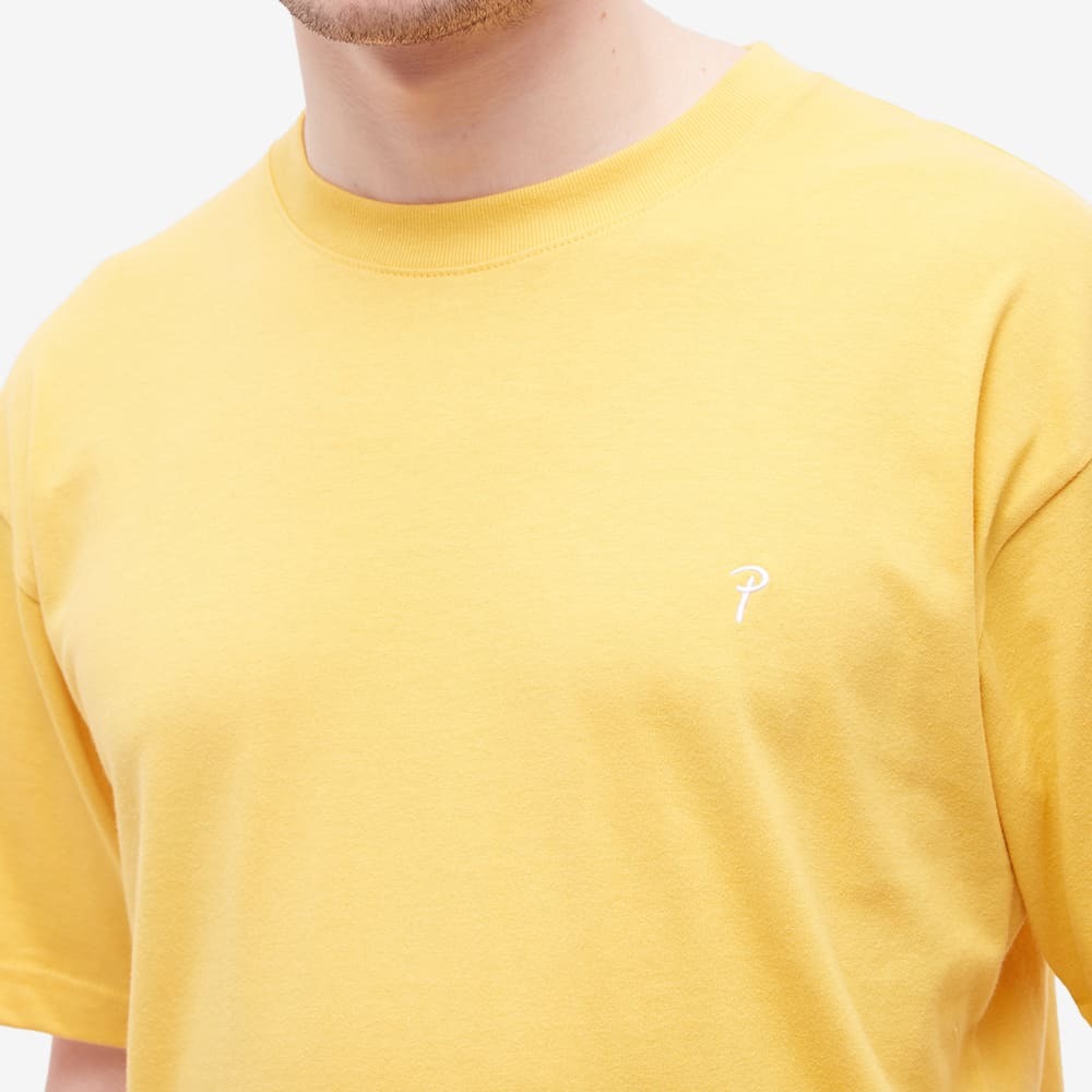 Patta Men's Basic Script P T-Shirt in Yolk Yellow Patta