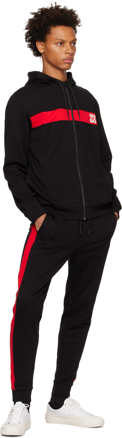 Hugo Black Striped Tracksuit Hugo Boss