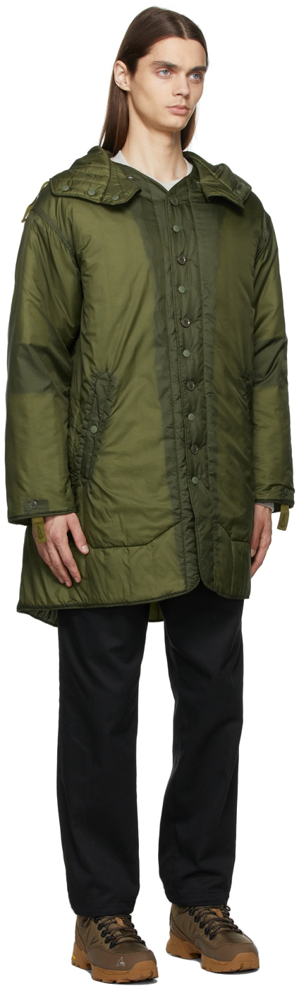 Engineered Garments Reversible Khaki Insulated Liner Coat Engineered ...