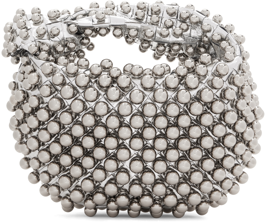 Bottega Veneta Silver Mini Jodie Bag Bottega Veneta