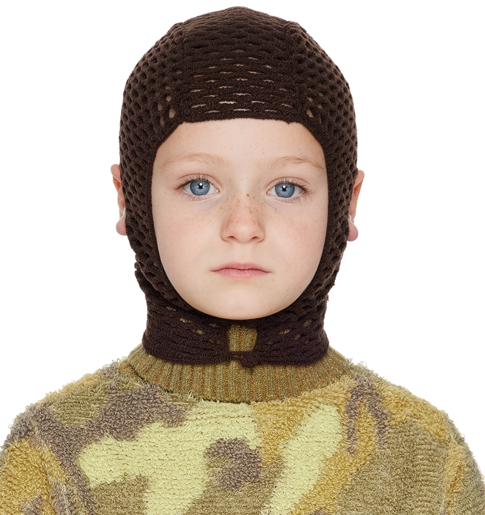 Isa Boulder SSENSE Exclusive Kids Brown Helmet Hat Isa Boulder