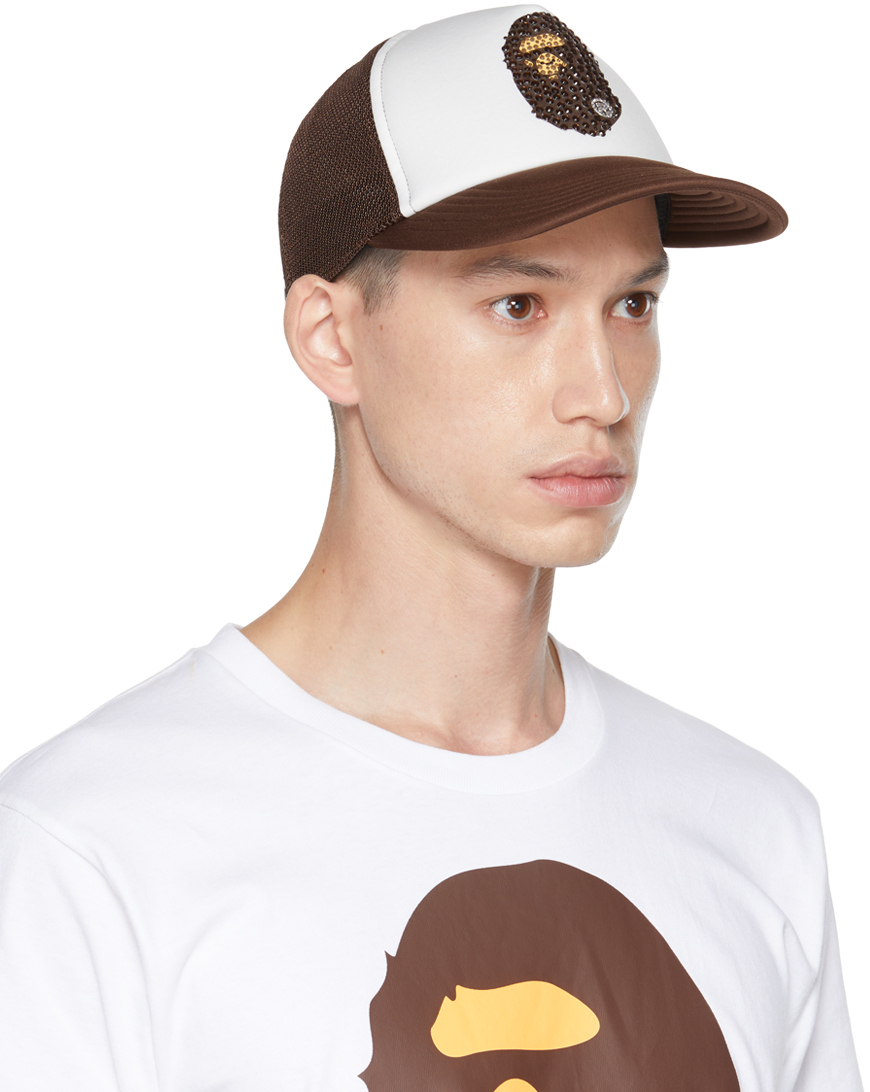 BAPE Brown Ape Head Cap A Bathing Ape