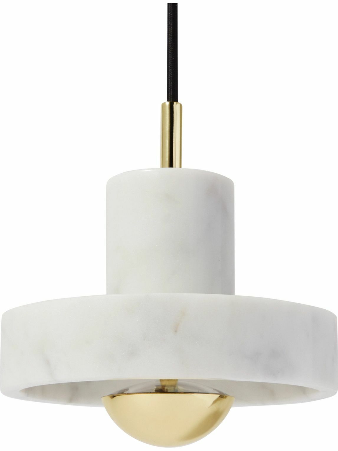 Tom Dixon - Marble and Gold-Tone LED Pendant Light Tom Dixon