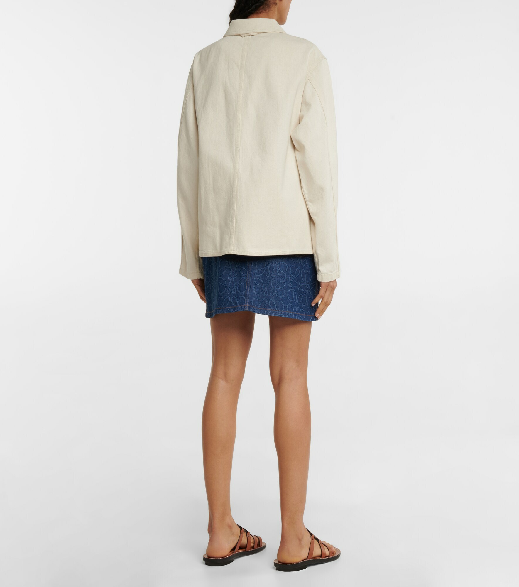 Loewe - Anagram-patch denim jacket Loewe