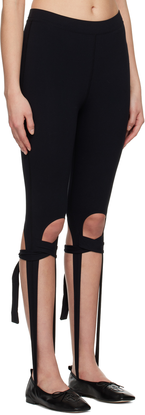 TheOpen Product Black Strap Leggings TheOpen Product