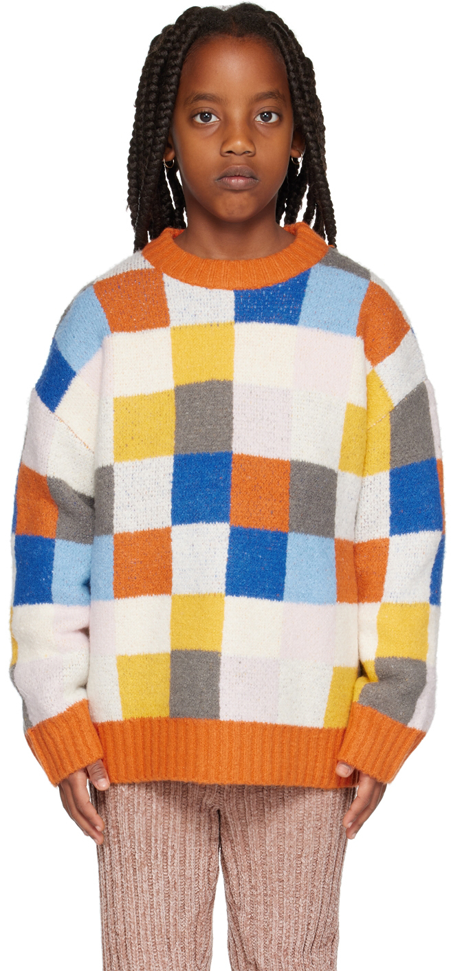 Fish & Kids Kids Multicolor Check Sweater