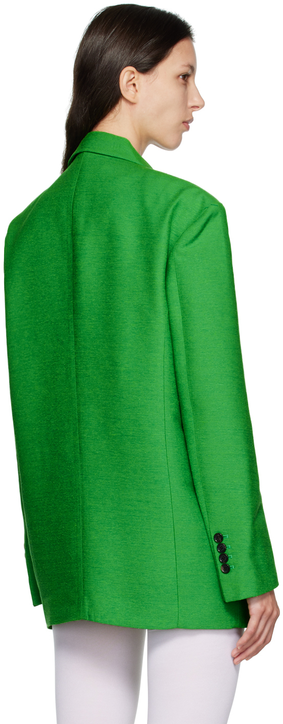 Pushbutton Green Double Button Blazer Pushbutton